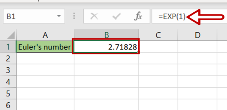 How To Write E In Excel | SpreadCheaters