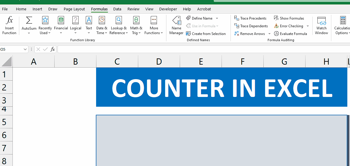How To Create A Counter In Excel | SpreadCheaters
