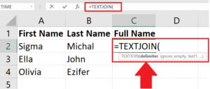 How to combine names in Excel - SpreadCheaters