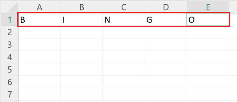 How To Make Bingo Cards In Microsoft Excel | SpreadCheaters