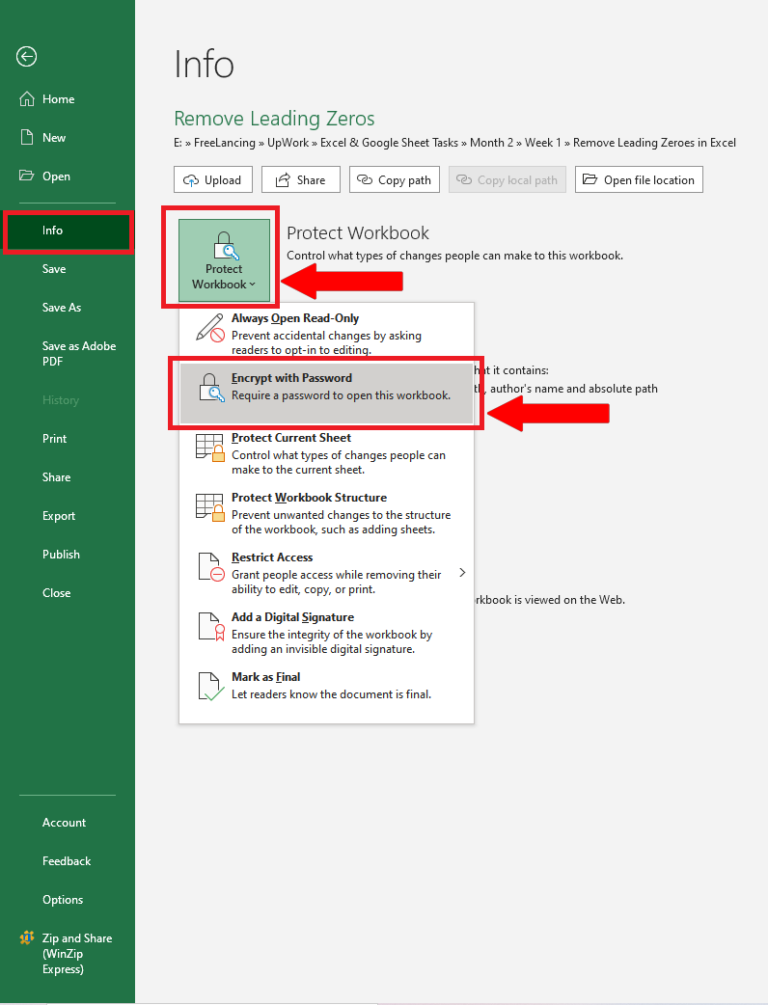 How To Password Protect An Excel File | SpreadCheaters