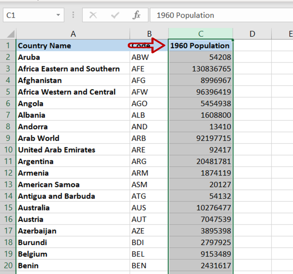 How To Copy A Whole Column In Excel SpreadCheaters How To Copy A Whole Column In Excel SpreadCheaters