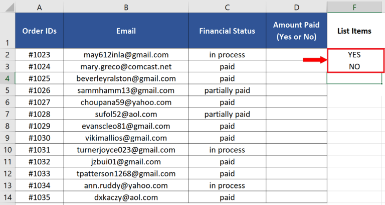 How To Create A Yes Or No Dropdown In Excel | SpreadCheaters