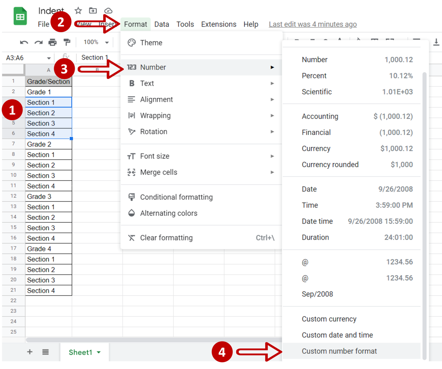 How To Indent In Google Sheets SpreadCheaters how-to-indent-in-google-sheets-spreadcheaters