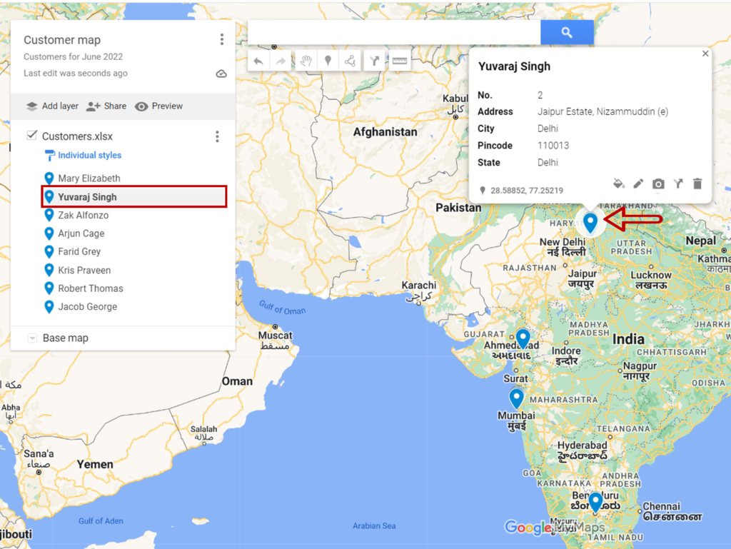 How To Create A Google Map With Excel Data | SpreadCheaters