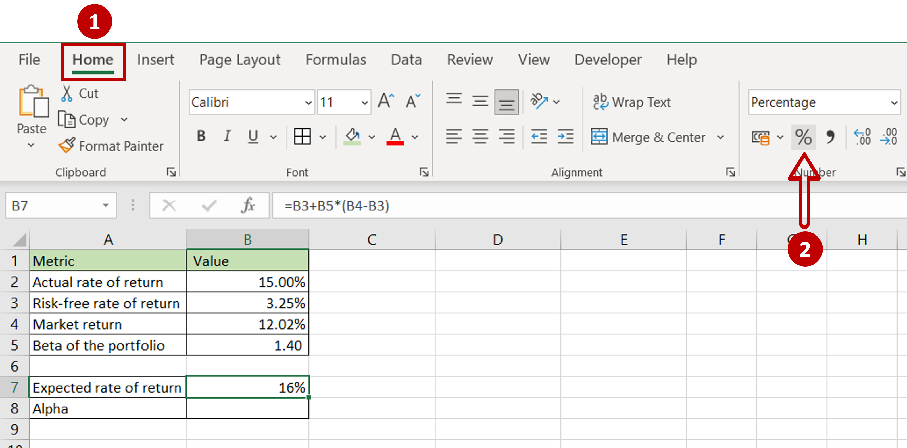 How To Calculate Alpha In Excel | Spreadcheaters