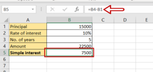 How To Calculate Simple Interest In Excel | SpreadCheaters