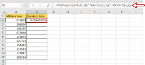 How To Convert Military Time To Standard Time In Excel | SpreadCheaters