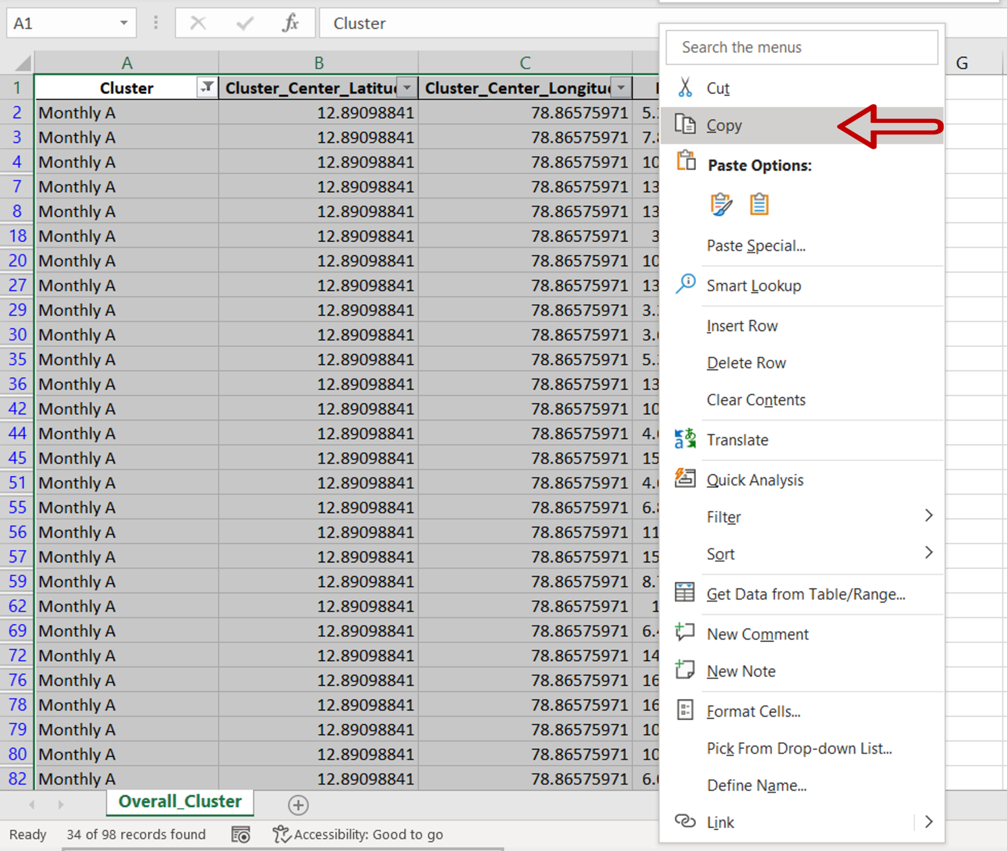How To Copy Filtered Rows In Excel | SpreadCheaters