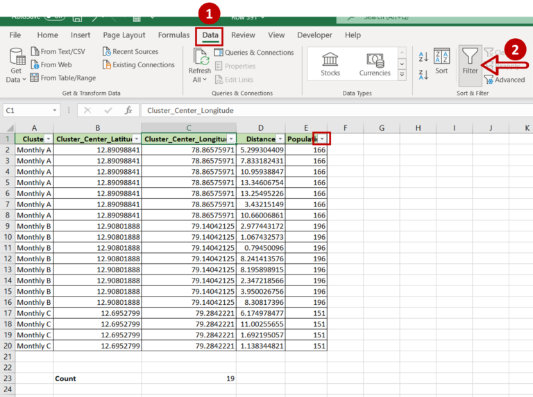 How To Count Filtered Rows In Excel | SpreadCheaters