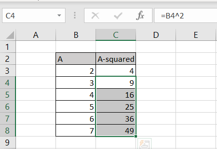 How To Do Squared On Excel | SpreadCheaters