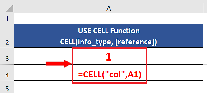 How To Find The Column Index Number In Excel | SpreadCheaters