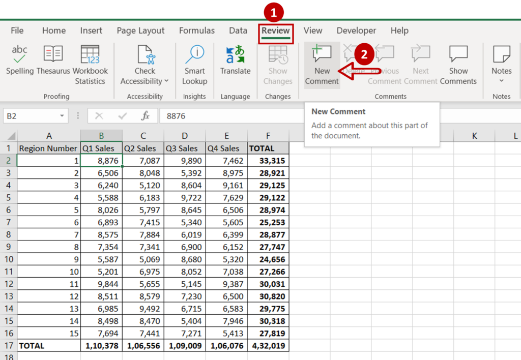 How To Insert A Comment In Excel | SpreadCheaters