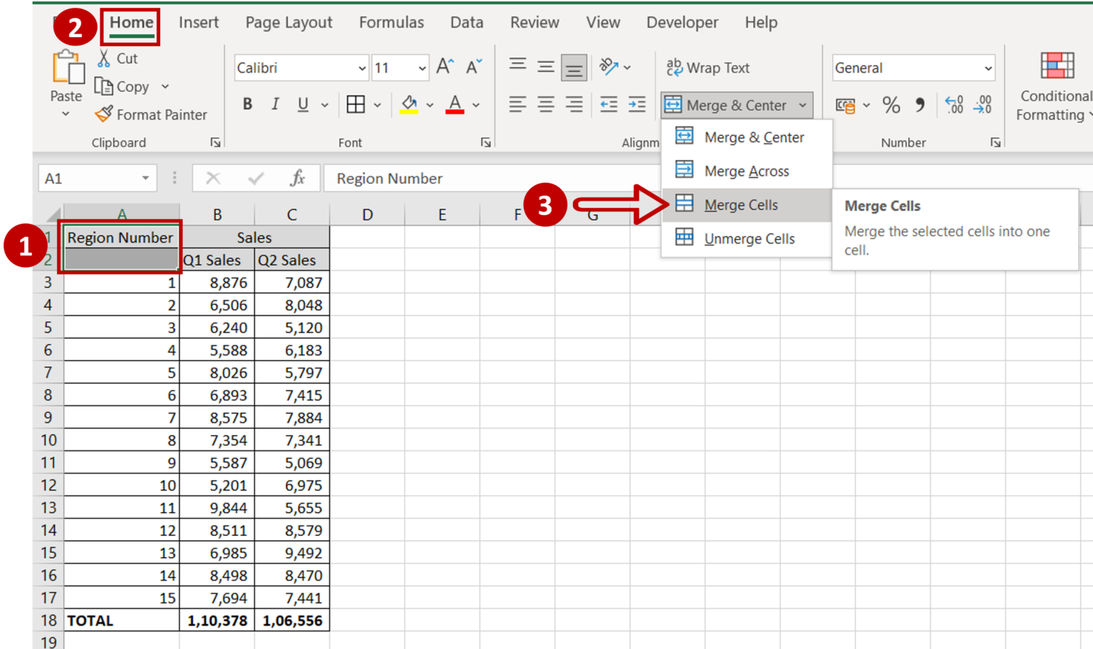 How To Make Two Cells Into One In Excel | SpreadCheaters