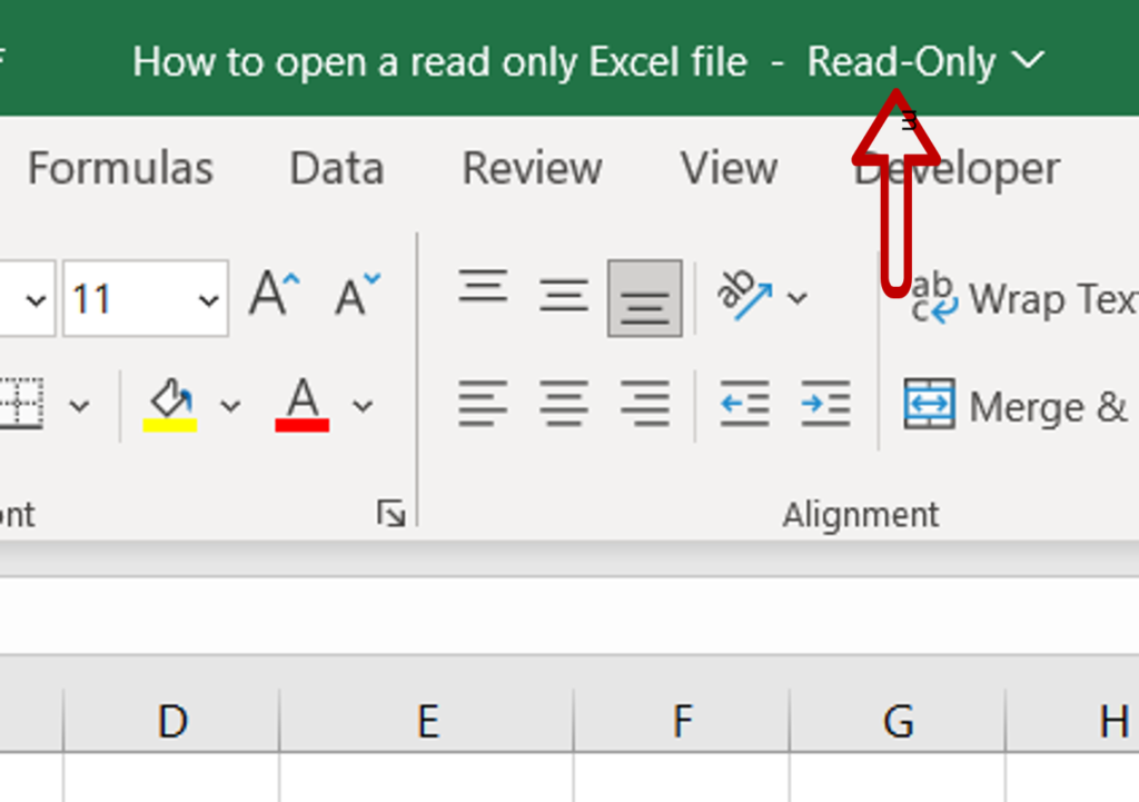 How To Open A Read-only Excel File | SpreadCheaters