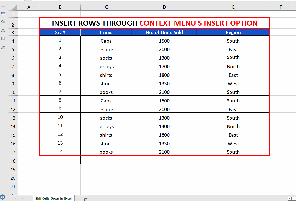 How To Add (insert) Multiple Rows In Excel | SpreadCheaters