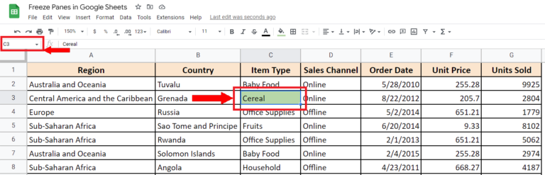How To Freeze Panes (multiple Rows & Columns) In Google Sheets | SpreadCheaters