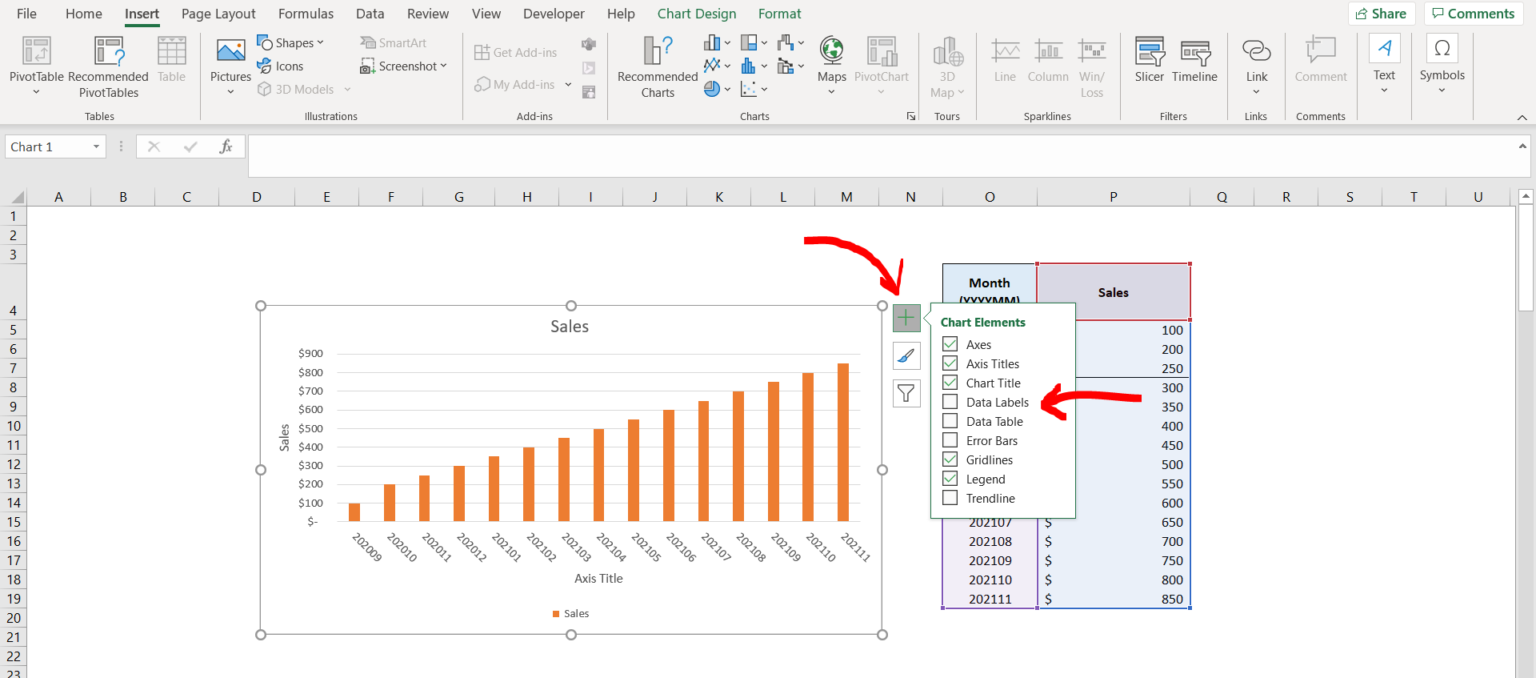 How To Add Data Labels In Excel 2013 | Spreadcheaters