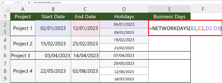How To Calculate Business Days In Microsoft Excel | SpreadCheaters