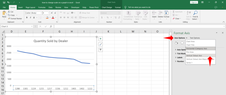 How To Change Scale On A Graph In Excel | SpreadCheaters