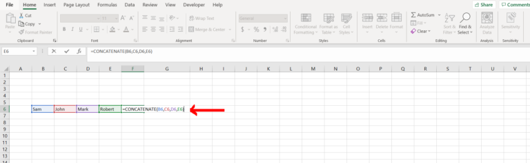 How To Combine Cells In Excel With Names | SpreadCheaters