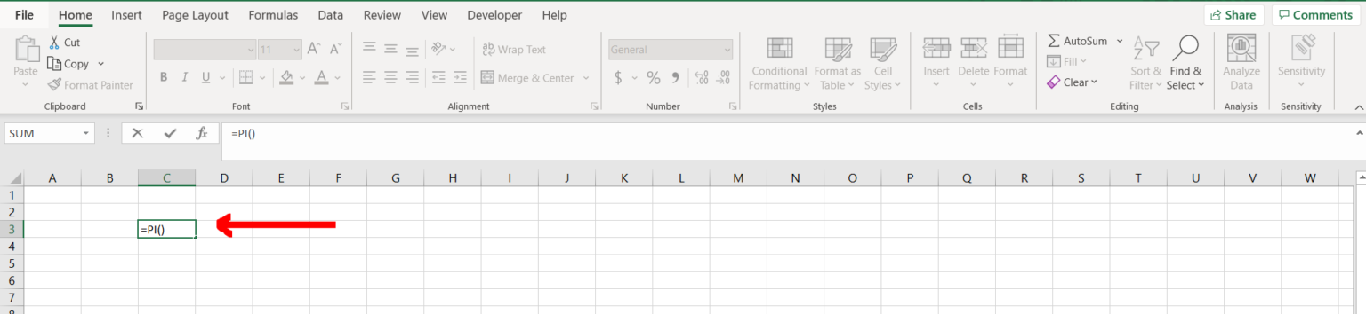 How To Do Pi In Excel | SpreadCheaters