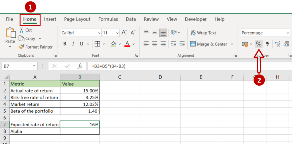 How To Calculate Alpha In Excel Spreadcheaters
