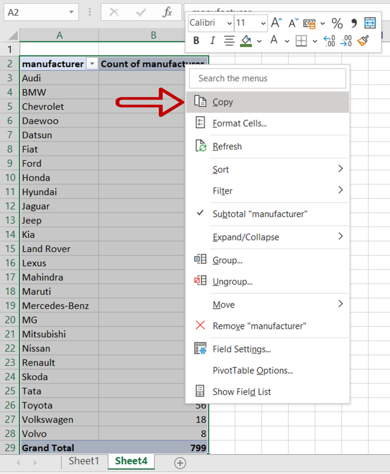 How To Convert A Pivot Table To A Regular Table In Excel Spreadcheaters