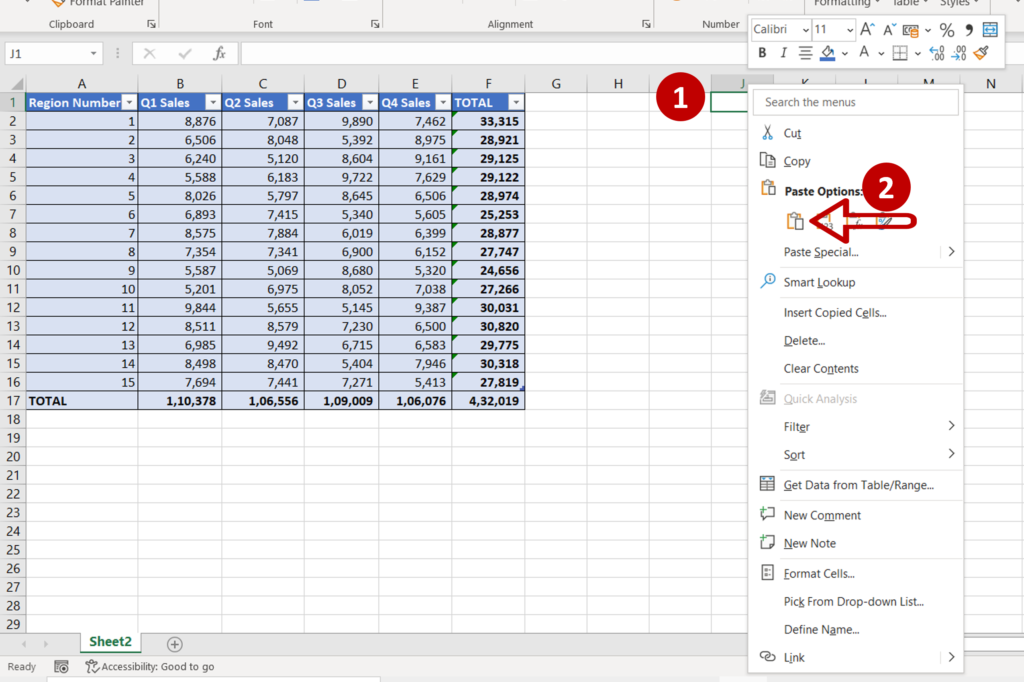 How To Copy A Table In Excel | SpreadCheaters