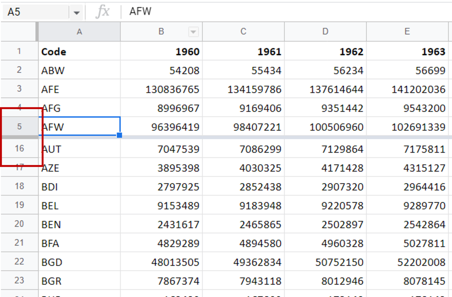 How To Freeze Multiple Rows In Google Sheets | SpreadCheaters
