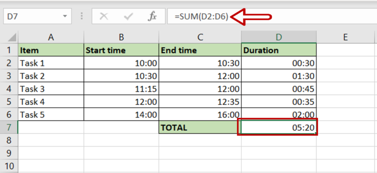 How To Add And Subtract Time In Excel | SpreadCheaters