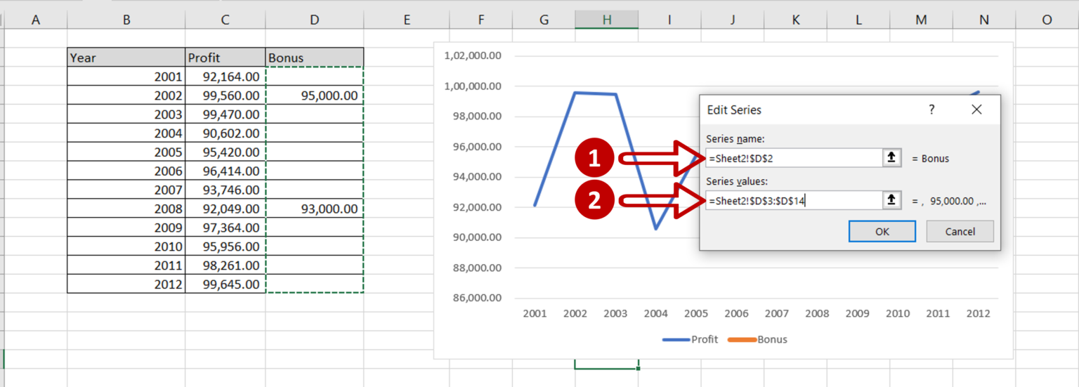 How To Add Data Points To An Existing Graph In Excel | SpreadCheaters