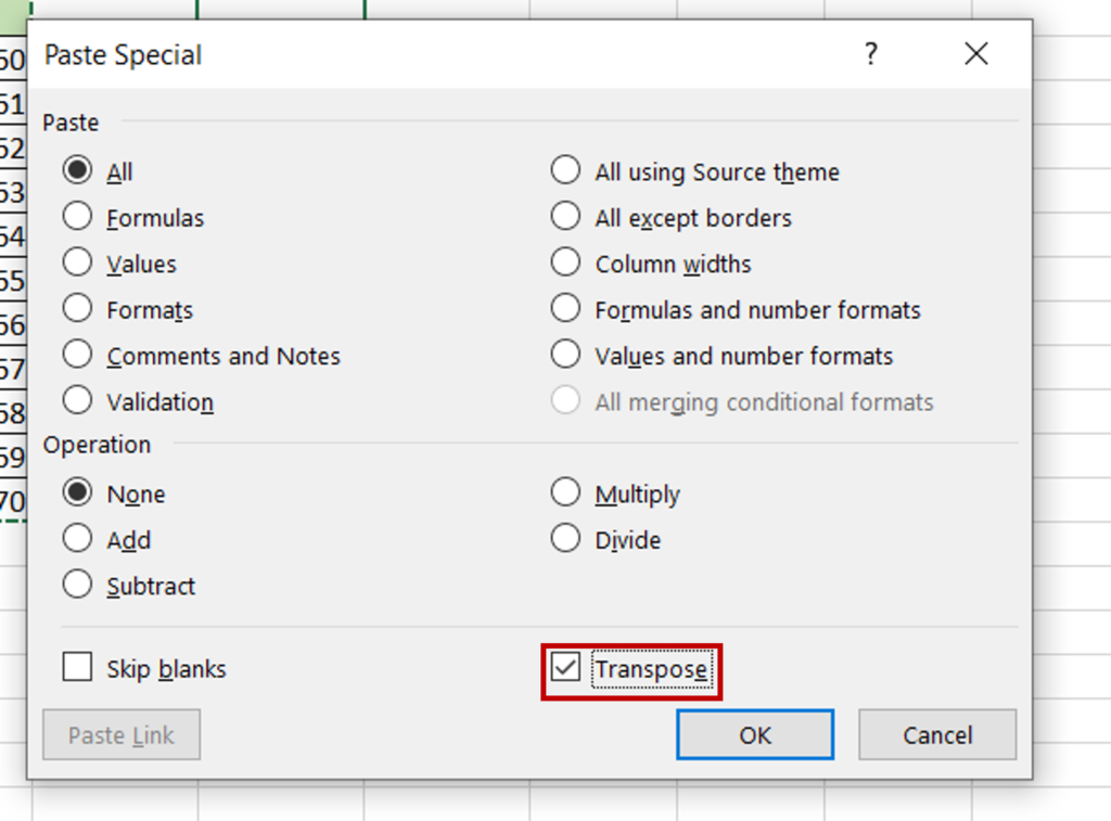 How To Copy Vertical And Paste Horizontal In Excel | SpreadCheaters