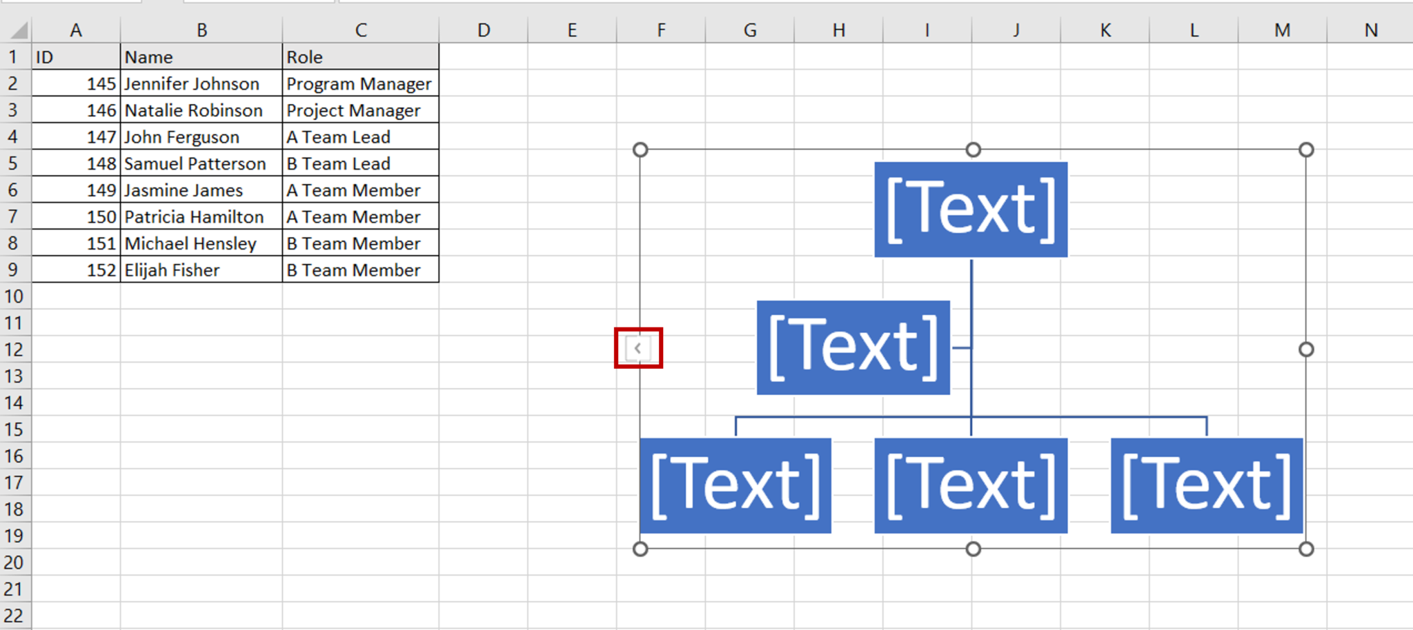 How To Create An Organizational Chart In Excel | SpreadCheaters
