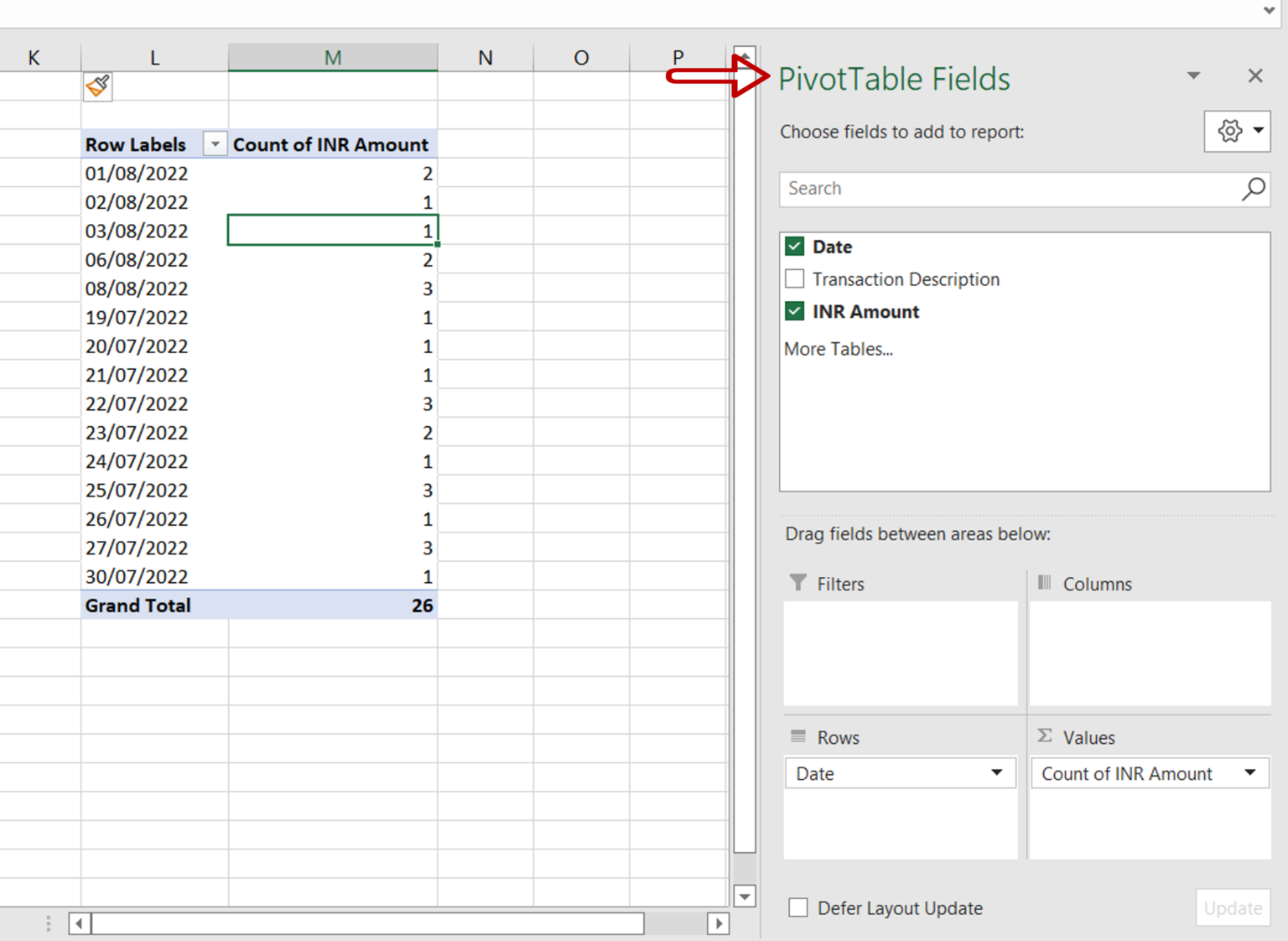 How To Turn On Pivot Table Field List In Excel | SpreadCheaters