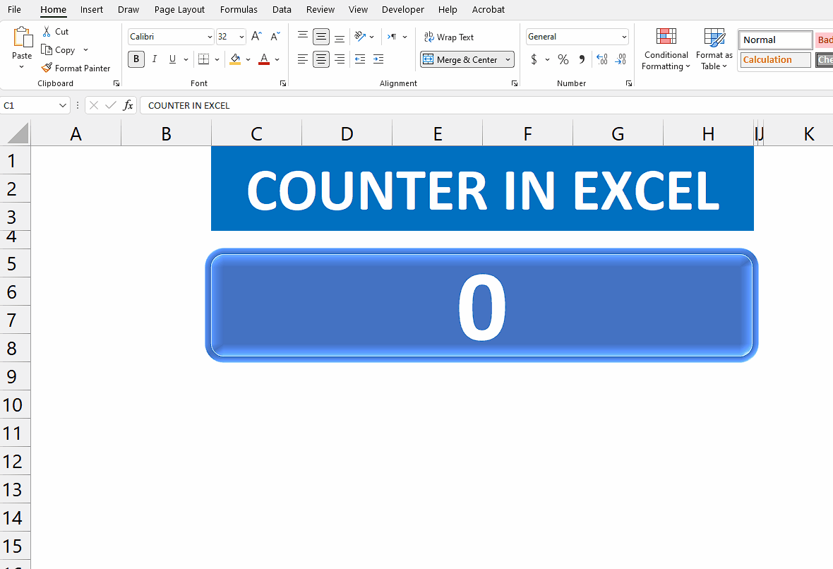 How To Create A Counter In Excel | SpreadCheaters