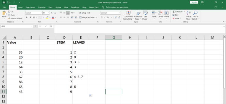 How To Calculate Stem And Leaf Plot In Excel | SpreadCheaters