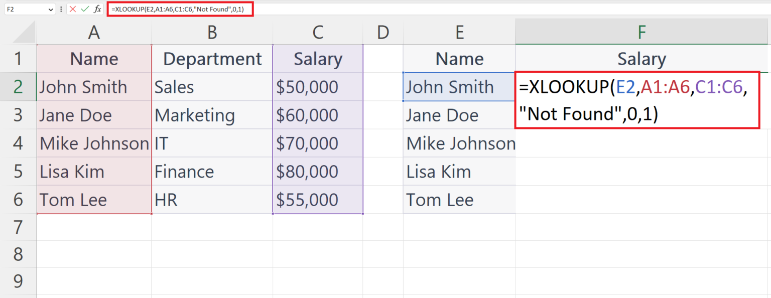 How Does XLOOKUP Function Work In Microsoft Excel | SpreadCheaters