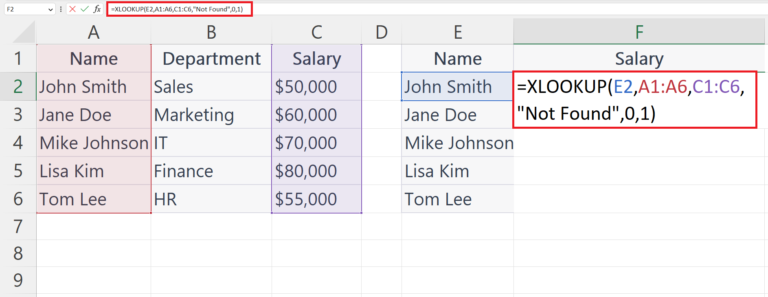 How Does XLOOKUP Function Work In Microsoft Excel | SpreadCheaters