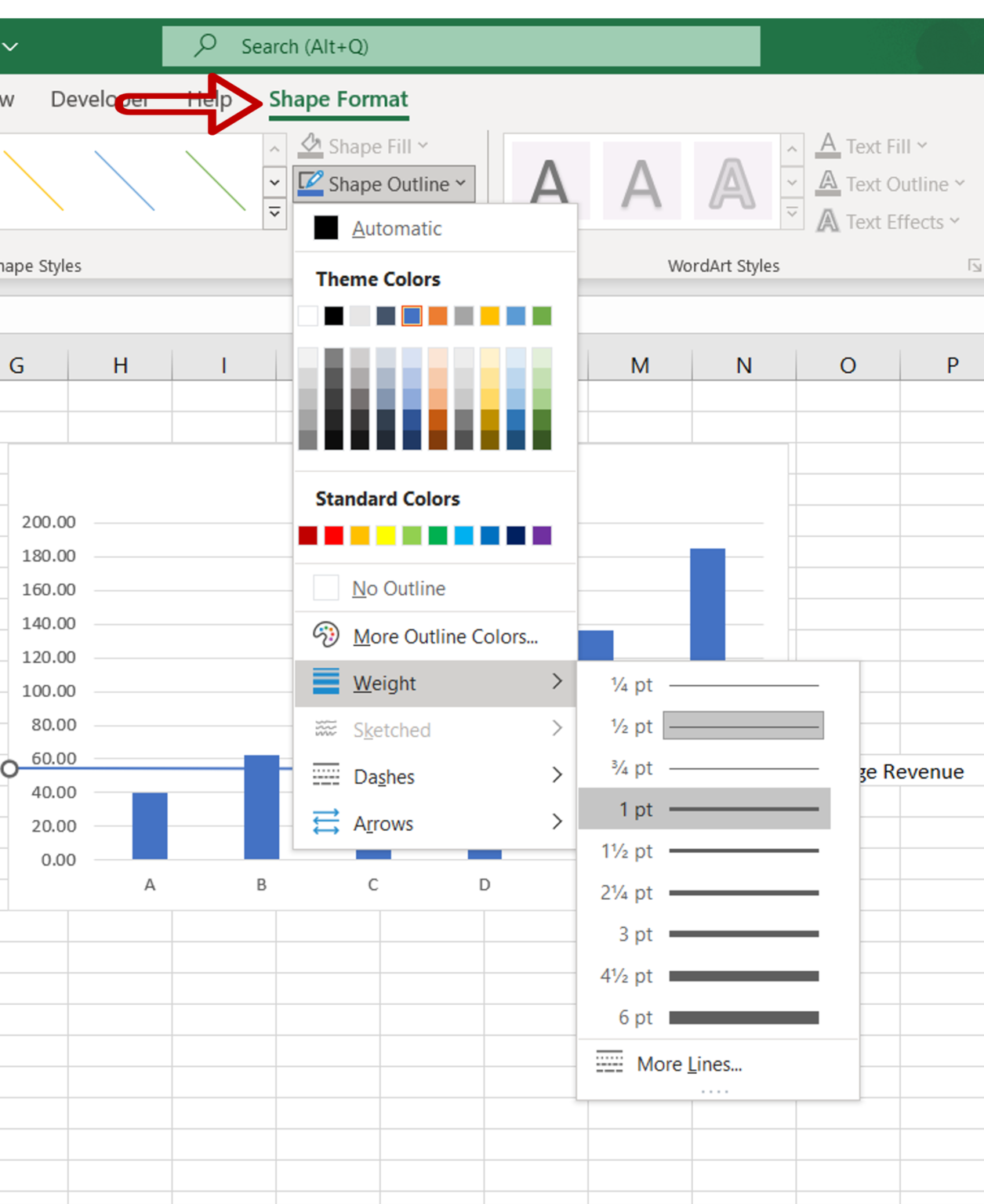 How To Make A Line In Excel | SpreadCheaters