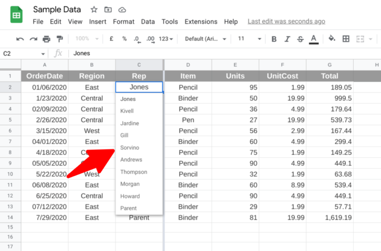 How To Add Drop Down List In Google Sheets | SpreadCheaters