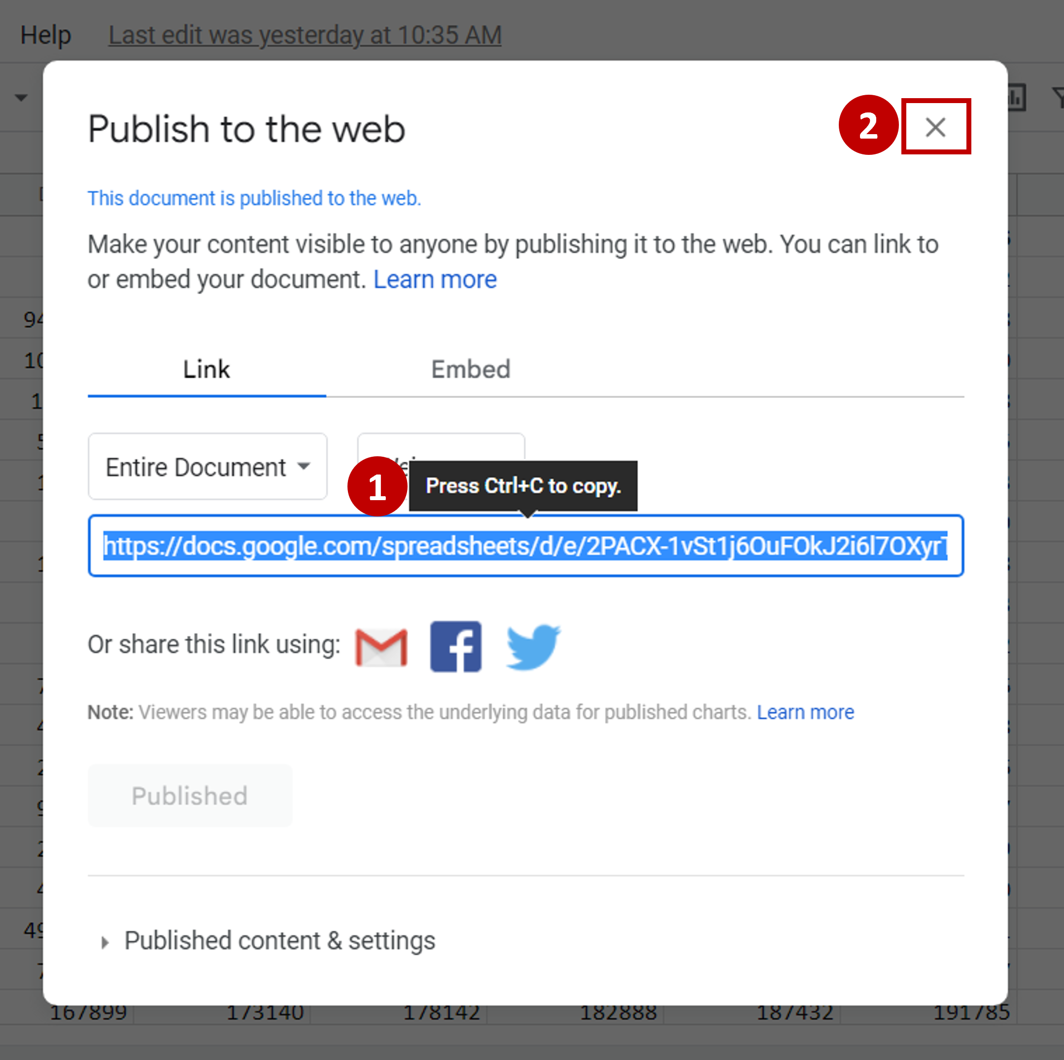 How To Make A Google Sheets File Public | SpreadCheaters