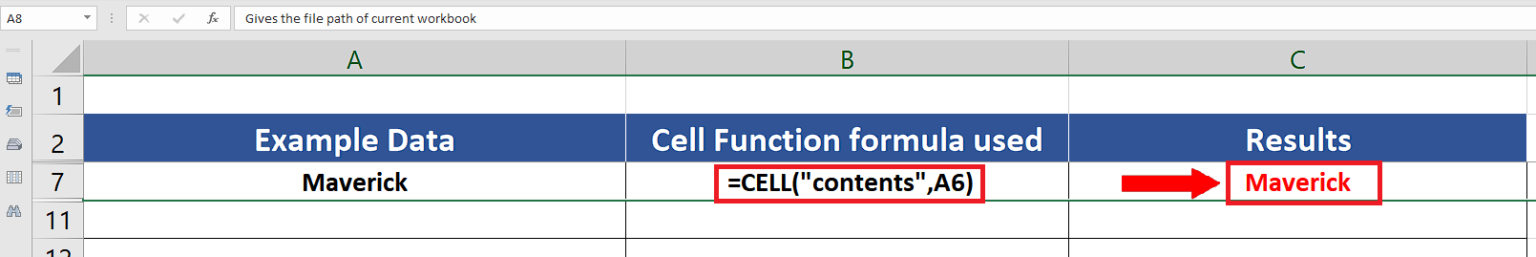 How To Use The Cell Function In Excel | SpreadCheaters