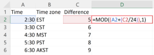 How To Convert Time Zone In Microsoft Excel | SpreadCheaters