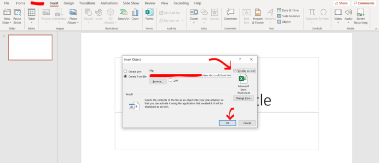 How To Insert Excel Spreadsheet Into PowerPoint | SpreadCheaters