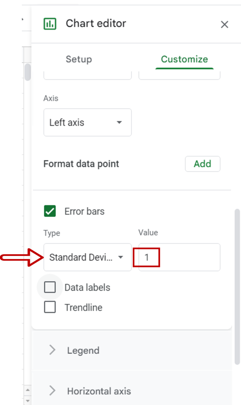 How To Add Standard Error Bars In Google Sheets | SpreadCheaters How To Add Standard Error Bars In Google Sheets | SpreadCheaters