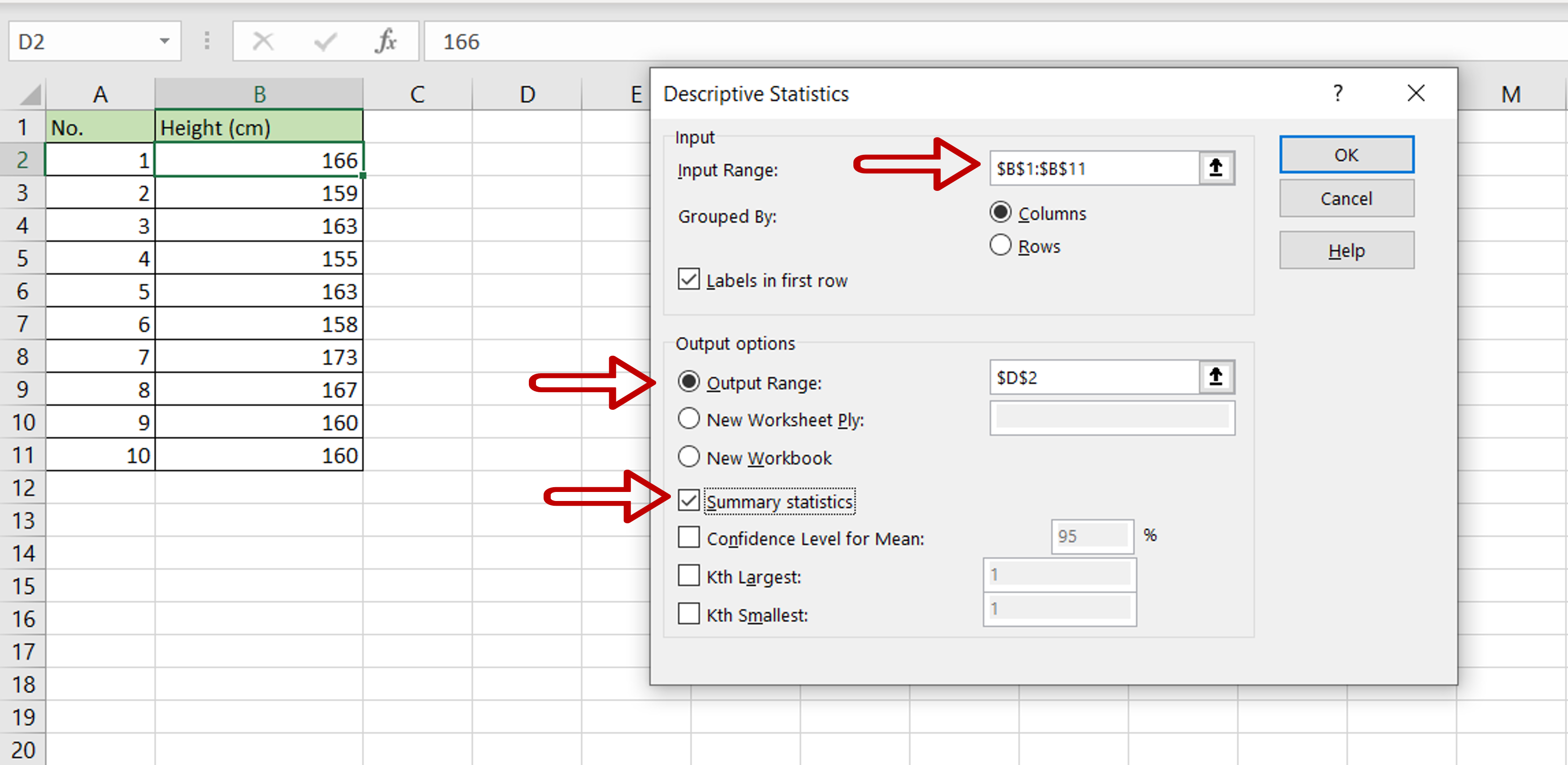 How To Get Descriptive Statistics In Excel | SpreadCheaters
