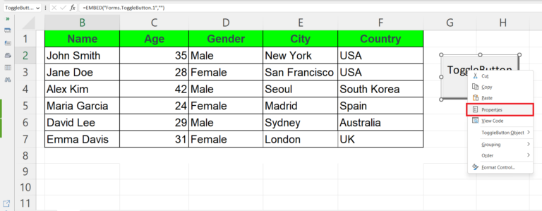 How To Create A Toggle Button In Microsoft Excel Spreadcheaters