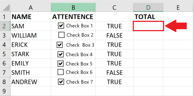 How To Count Checkboxes In Excel | SpreadCheaters