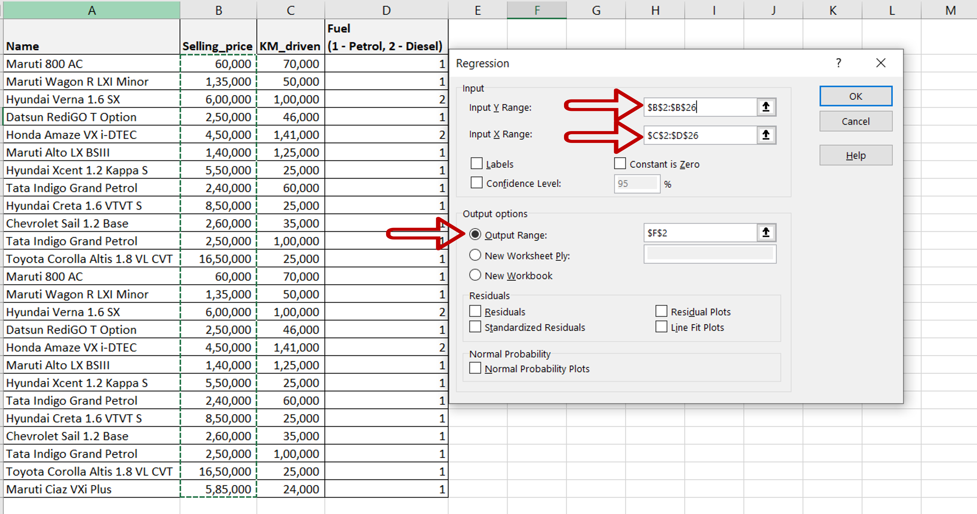 How To Do Multiple Regression In Excel SpreadCheaters How To Do Multiple Regression In Excel SpreadCheaters